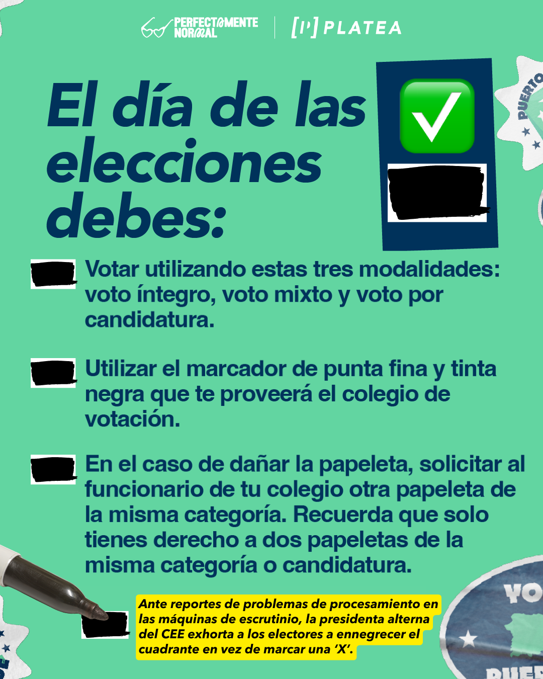 Guía visual: Qué hacer y qué no hacer el día de las elecciones 2024 ...